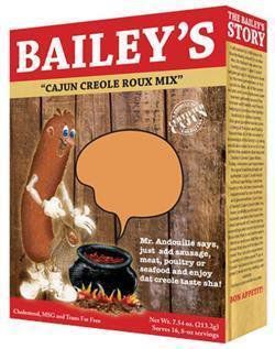 Our Products - Bailey's Cajun Creole Roux Mix